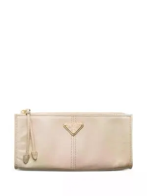 Prada Leather Wallet - Neutrals