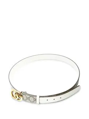 Gucci 2015-2025 Reversible Gg-marmont Belt - White
