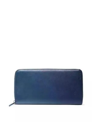 Prada 2020s Saffiano-leather Wallet - Blue
