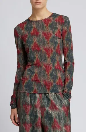 MM BY MAX MARA Dent Long-sleeve Top - Dark Grey