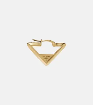 Prada Logo Stud Earrings
