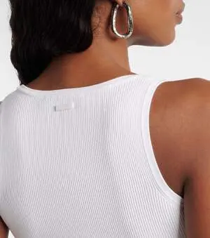 Max Mara Ribbed-knit Tank Top - White