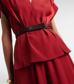 Max Mara Belted Top - Red