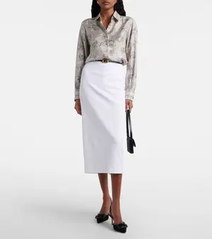 Max Mara Piuma Jersey Pencil Skirt