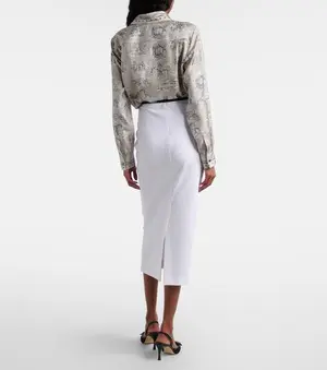 Max Mara Piuma Jersey Pencil Skirt