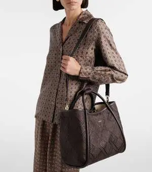 Max Mara Leather Tote Bag