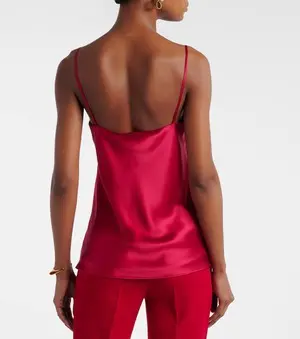 Max Mara Silk Satin Camisole - Red
