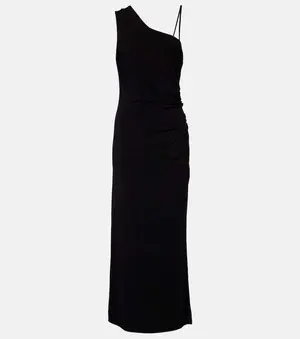 Max Mara Fiabe One-shoulder Midi Dress - Black