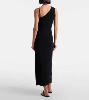 Max Mara Fiabe One-shoulder Midi Dress - Black