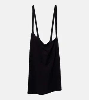 Prada Crepe Midi Skirt - Black