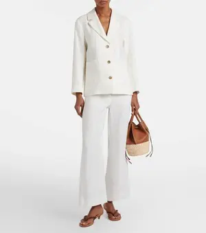 Max Mara Carlotta Linen Blazer - White