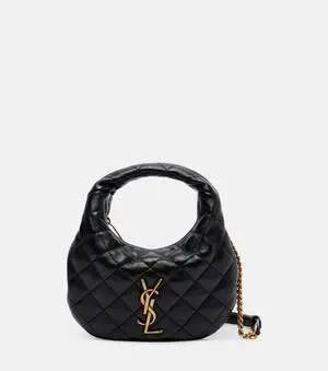 Saint Laurent Quilted Leather Top-handle Bag - Black