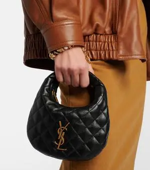 Saint Laurent Quilted Leather Top-handle Bag - Black