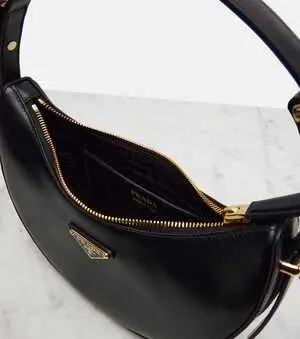 Prada Arqué Mini Leather Shoulder Bag