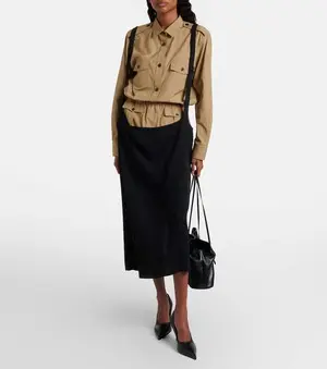 Prada Cotton Poplin Shorts - Beige