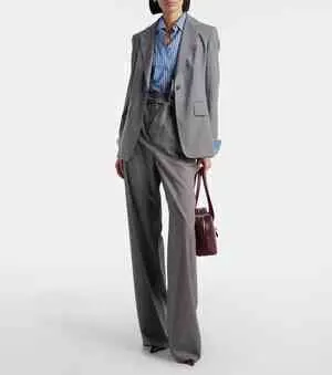 Max Mara Circense Virgin Wool Blazer - Grey