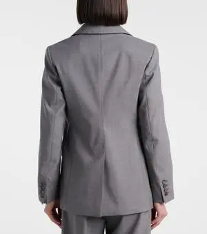Max Mara Circense Virgin Wool Blazer - Grey