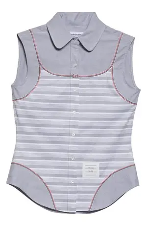 Thom Browne Sleeveless Oxford Shirt
