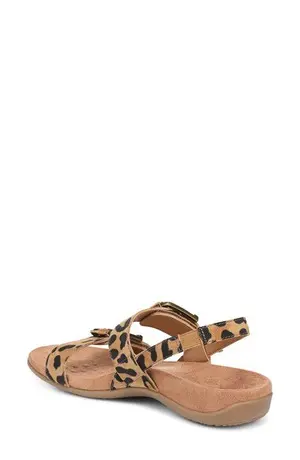 Vionic Reese Sandal - Tan Leopard