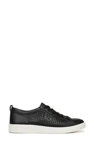 Vionic Winny Perf Sneaker - Black Leather