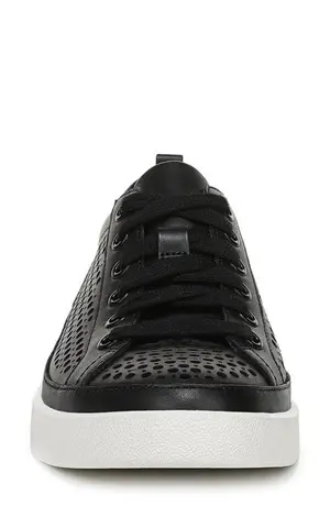 Vionic Winny Perf Sneaker - Black Leather