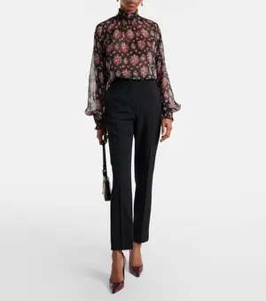 Dolce & Gabbana Wool-blend Slim Fit Trousers