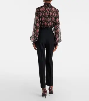 Dolce & Gabbana Wool-blend Slim Fit Trousers