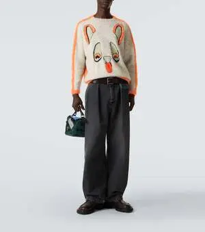 Loewe Pleated Barrel-leg Jeans