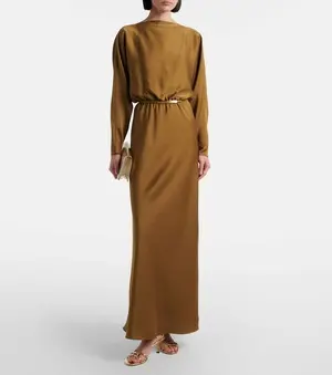 Max Mara Pentola Satin Cocktail Dress