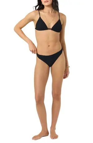 O'Neill Willow Weave Flamenco Bikini Bottoms - Black