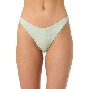 O'Neill Willow Weave Flamenco Bikini Bottoms - Green Lily