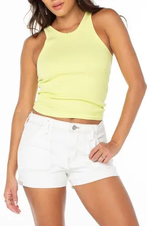 Roxy Boardwalk Racerback Tank - Lime Sher
