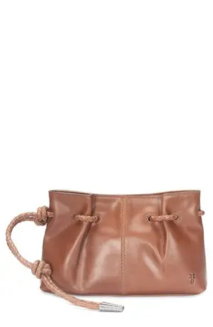 Frye Caroline Leather Wristlet Clutch