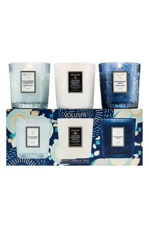 Voluspa Coastal Getaway Demi Candle Trio - No Color
