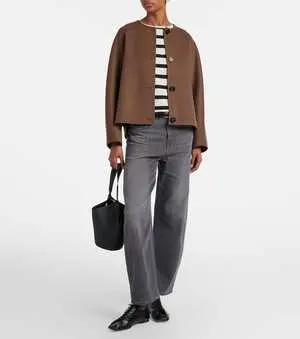 Max Mara Divina Striped Cotton-blend Jersey T-shirt