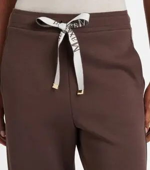Max Mara Bali Cotton-blend Wide-leg Sweatpants