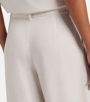 Max Mara Donata Pleated Wide-leg Pants - White