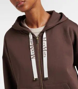 Max Mara Jour Cotton-blend Hoodie - Brown