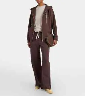 Max Mara Jour Cotton-blend Hoodie - Brown