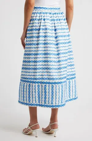 French Connection Structured Taffeta Midi Skirt