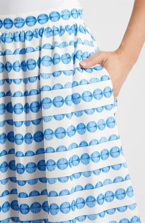 French Connection Structured Taffeta Midi Skirt