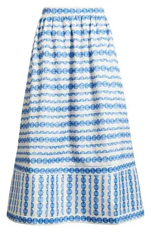 French Connection Structured Taffeta Midi Skirt