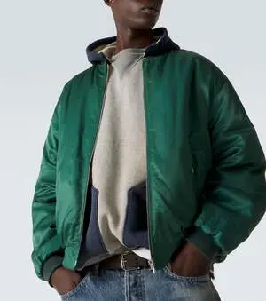 A.PRESSE Cotton-blend Bomber Jacket