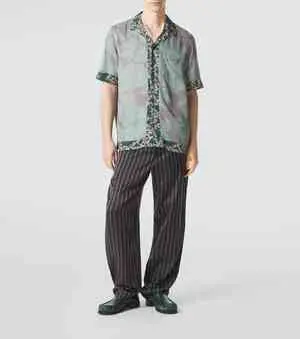 Dries Van Noten Printed Bowling Shirt
