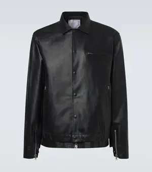 Sacai Leather Blouson Jacket