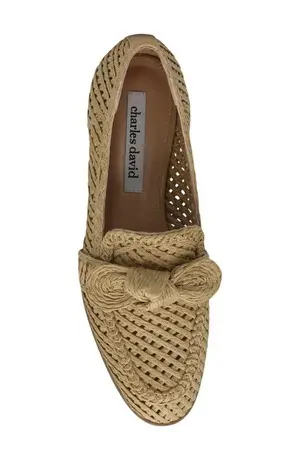 CHARLES DAVID Finite Raffia Loafer