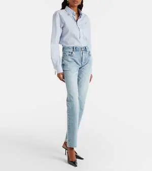 Saint Laurent High-rise Straight Jeans