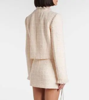 AREA Embellished Tweed Jacket