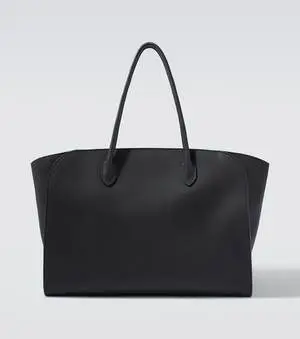 THE ROW Marlo 17 Leather Tote Bag - Black