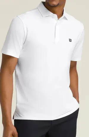 Wilson League Polo - Bright White/black